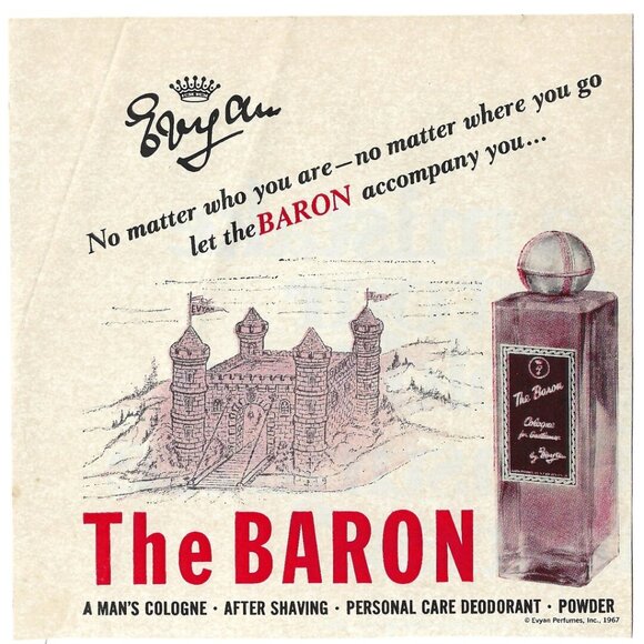 Baron Man's Cologne After Shave | Art | 967 The Baron Mans Cologne ...